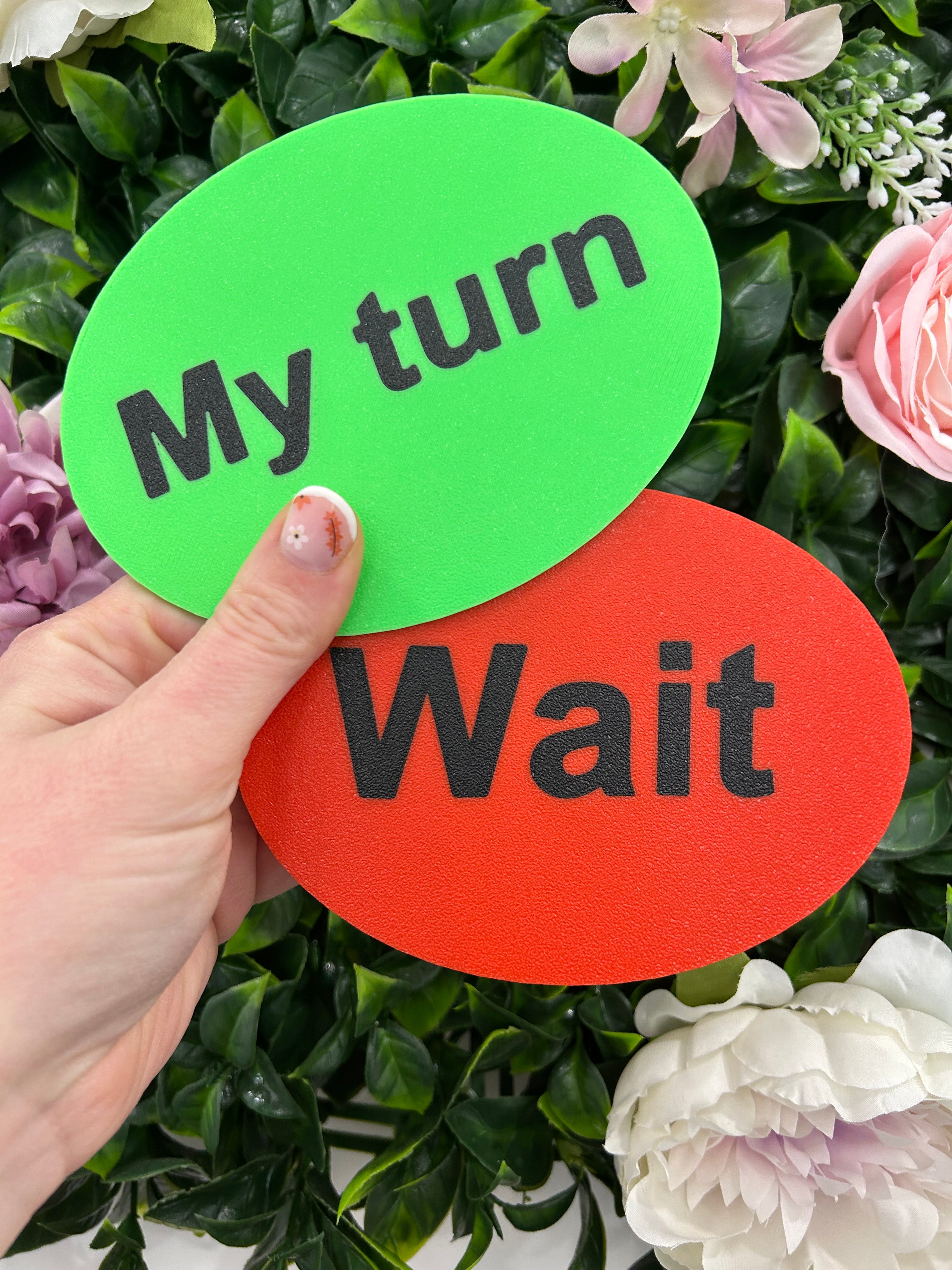 Wait and My Turn visual sign set | A Little Bit of Sunshine
